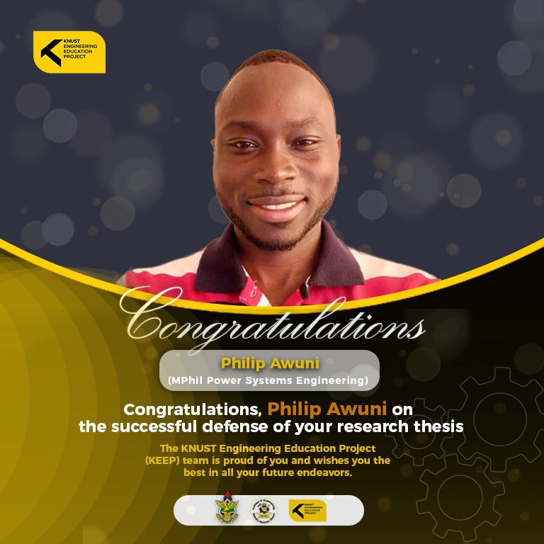 Congratulations Philip Awuni | KEEP - KNUST Engineering Education Project | African Centre of ...